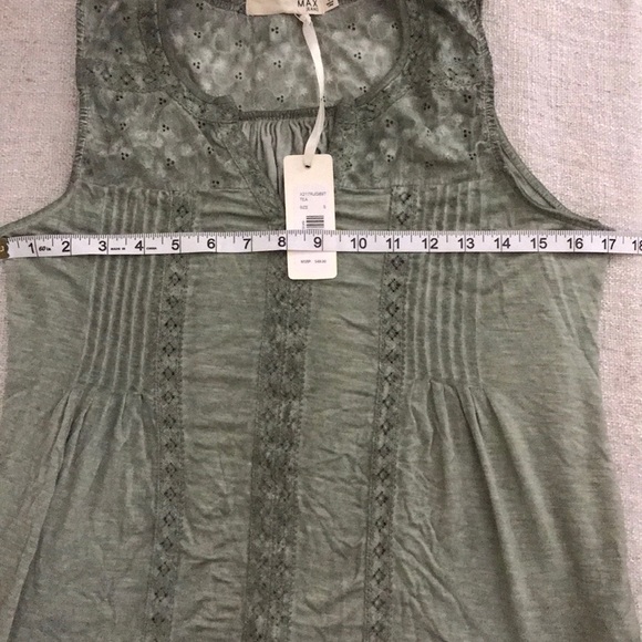 Max Jeans | Tops | Nwt Max Jeans Soft Comfy Eyelet Tank | Poshmark